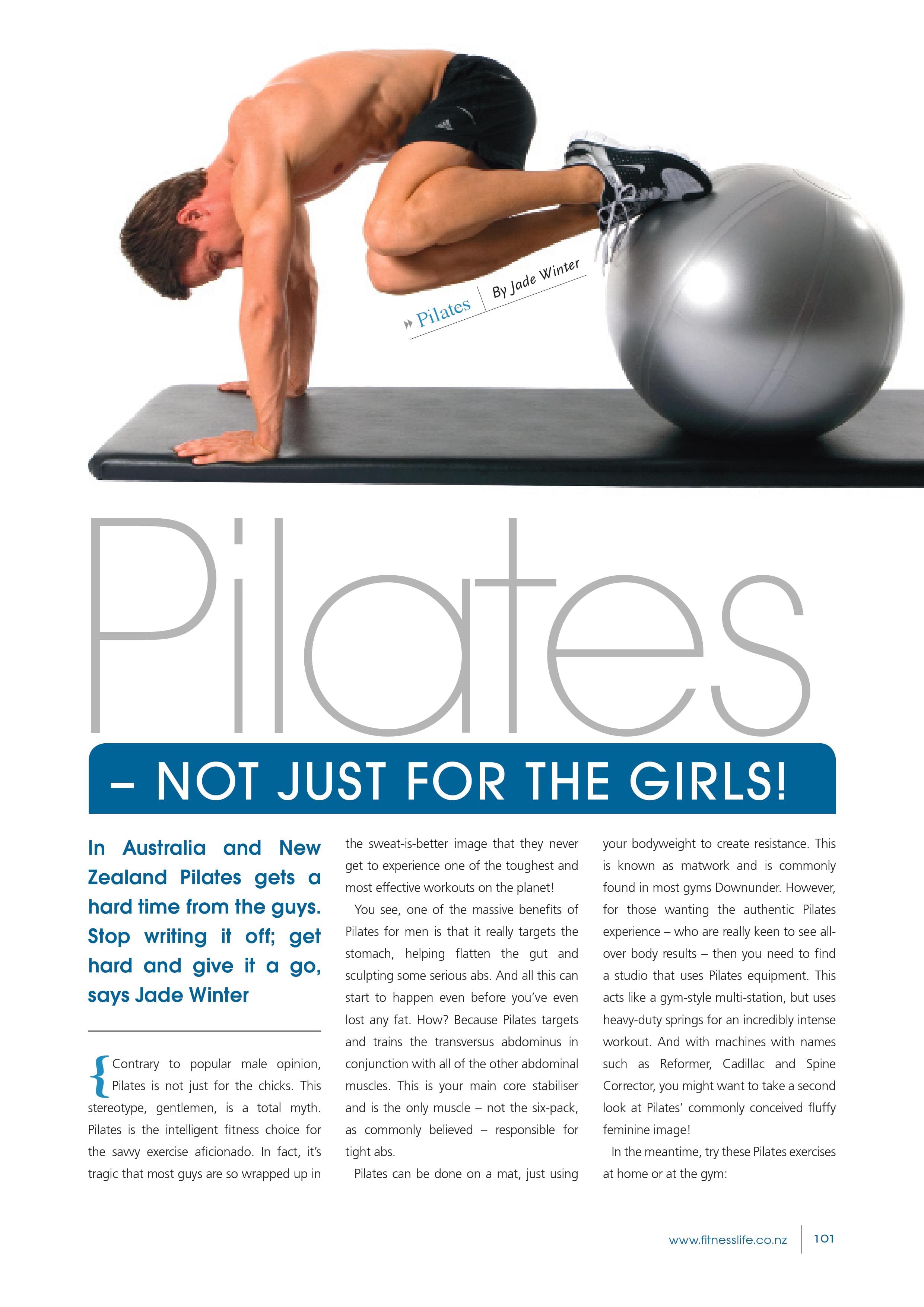Pilates - Not Just For Girls (from Fitness Life Magazine) - Studio Pilates