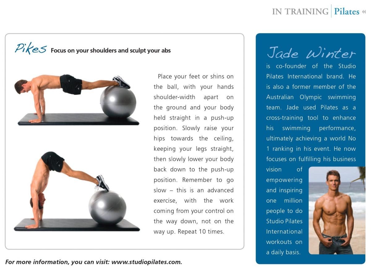 Pilates - Not Just For Girls (from Fitness Life Magazine) - Studio Pilates