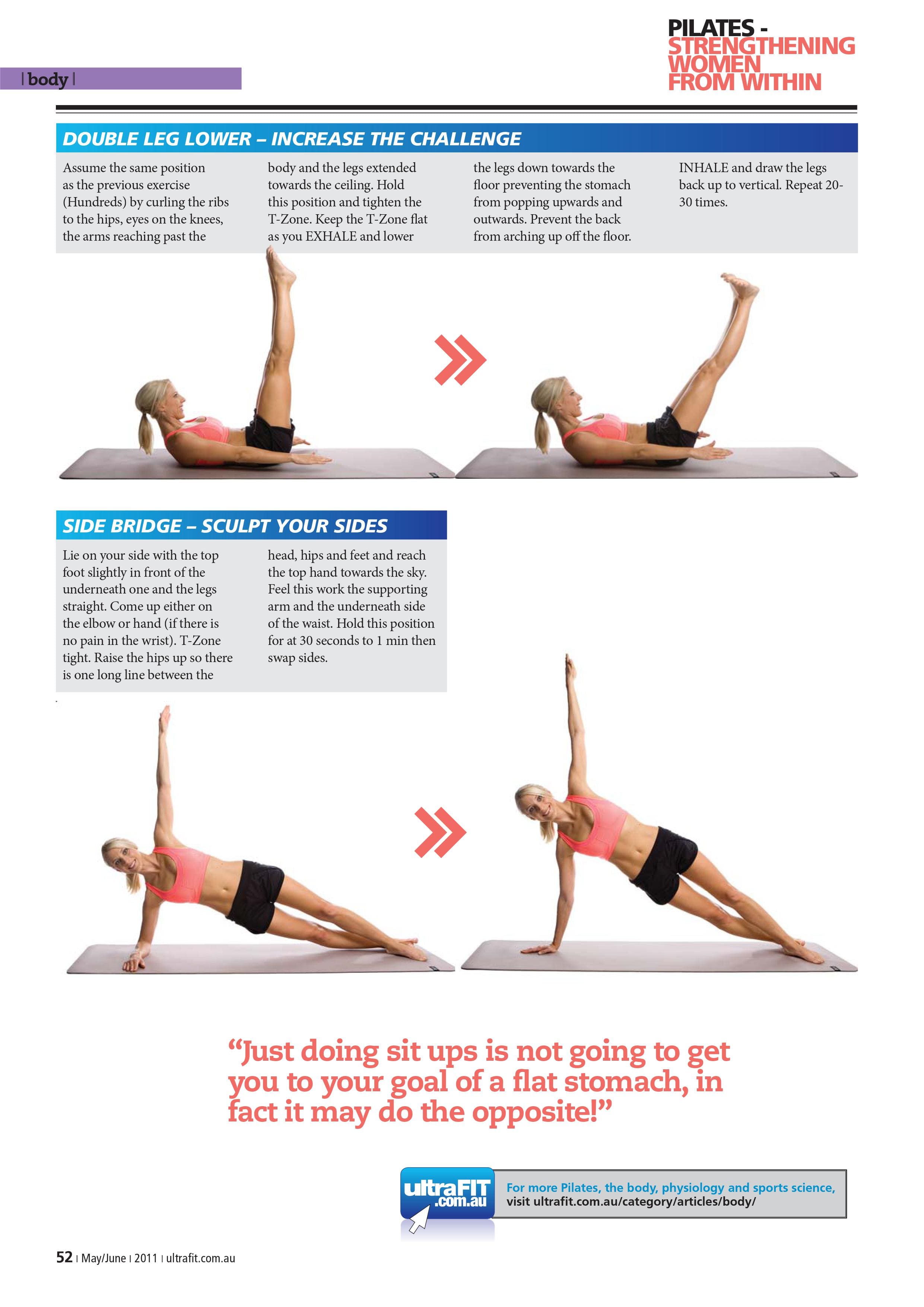 Strengthening Women from Within (from UltraFit Magazine) - Studio Pilates